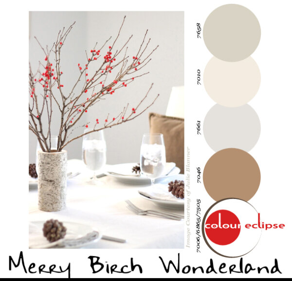 Paint Palettes {Merry Birch Wonderland} - Concepts and Colorways
