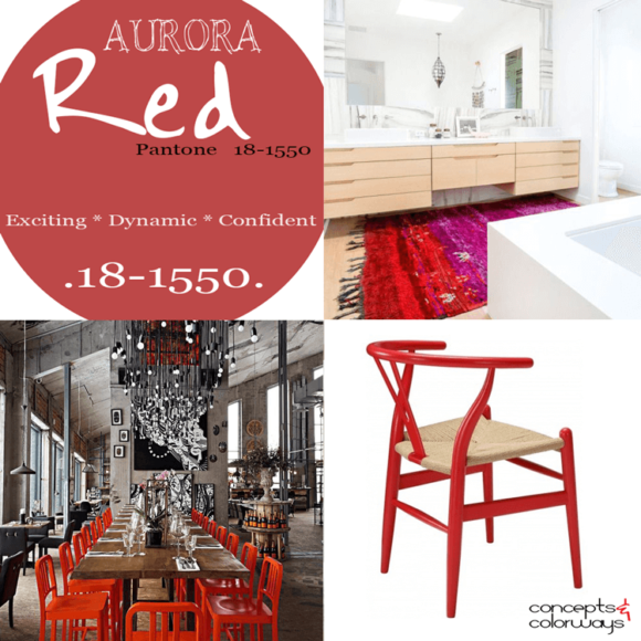 PANTONE AURORA RED - Concepts and Colorways