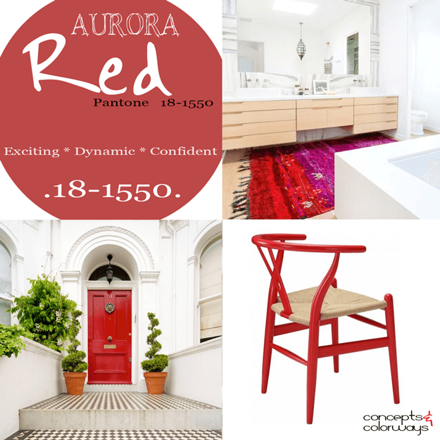 Pantone Aurora Red