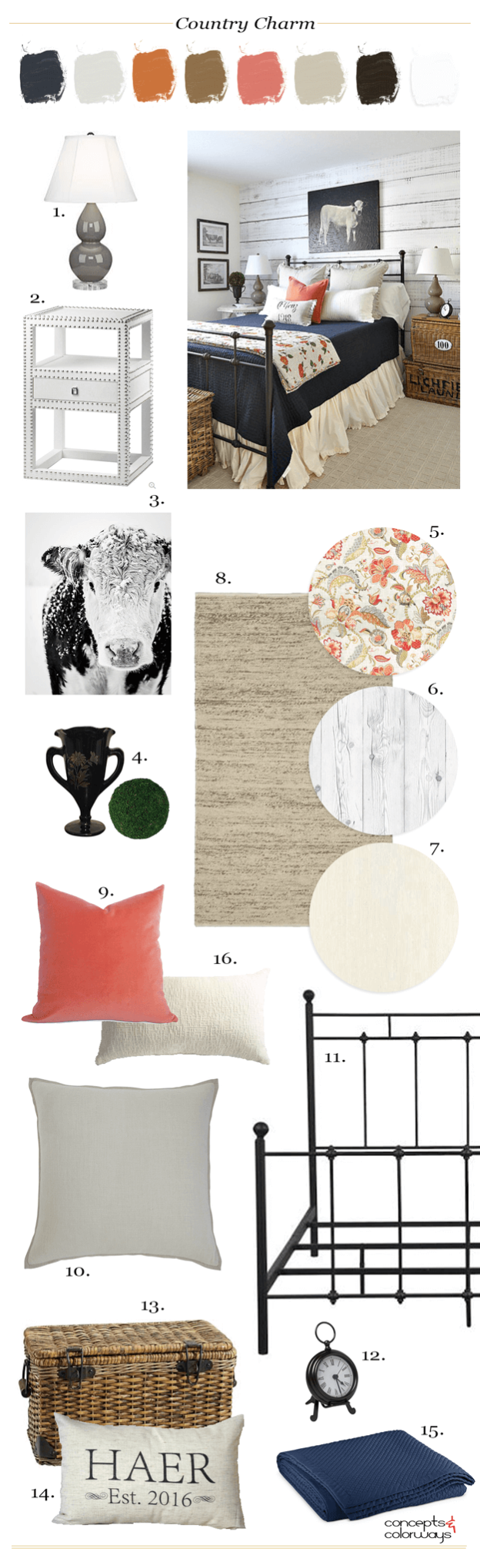 COUNTRY CHARM - Concepts and Colorways