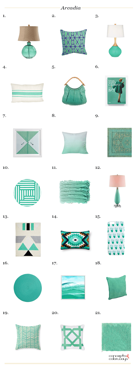 PANTONE ARCADIA - Concepts and Colorways