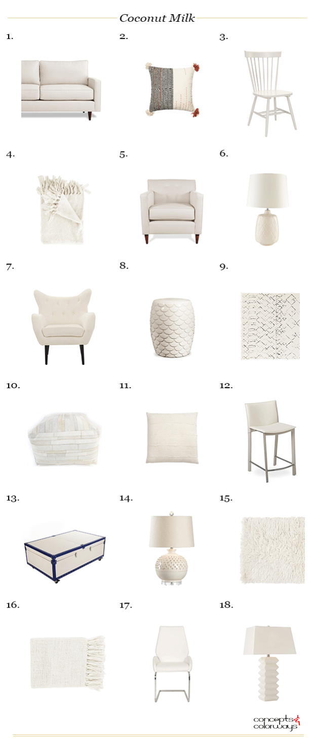 PANTONE COCONUT MILK - Concepts and Colorways