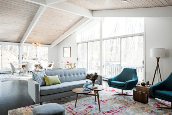 TAKING A BLAND SUMMER HOME TO A MID CENTURY MODERN HAVEN - Concepts and ...